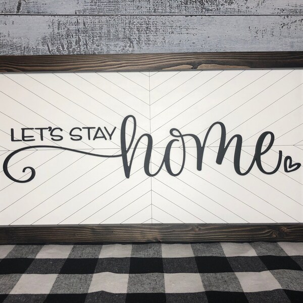 Lets Stay Home - Etsy