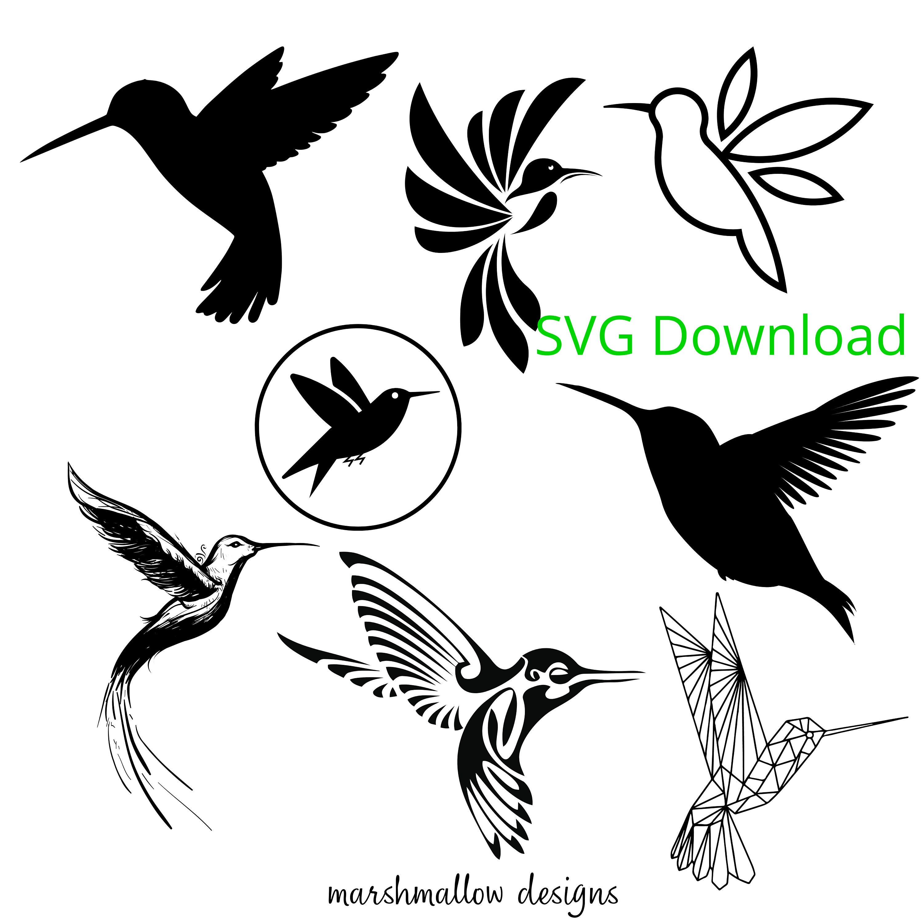 Hummingbird SVG Digital Download - Etsy