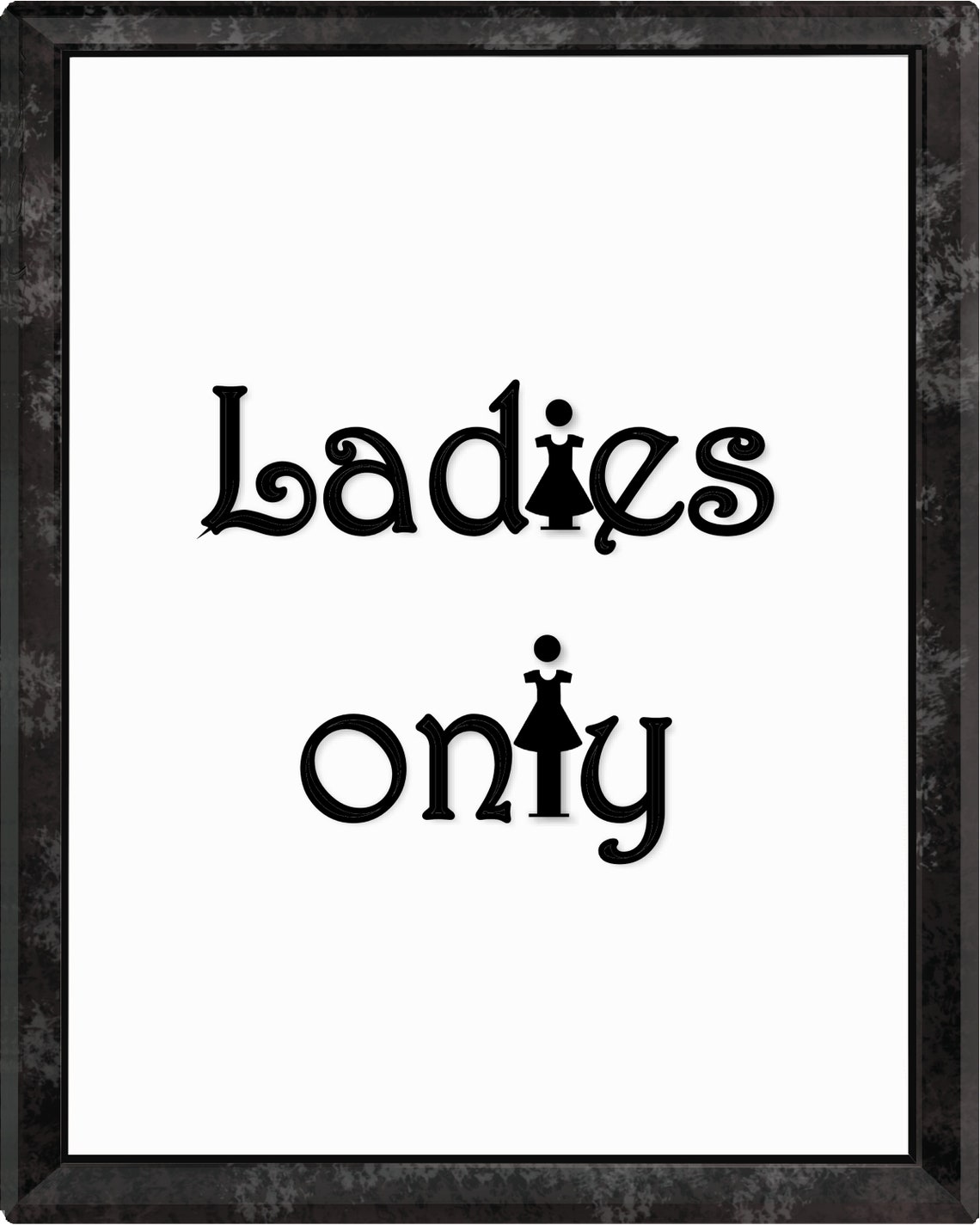 Ladies Only Printable Wall Art, Home Decor, Wall Art Prints, Printable ...