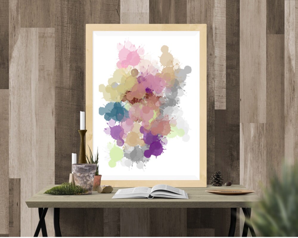 Color Splashes Printable Wall Art Home Decor Wall Art - Etsy