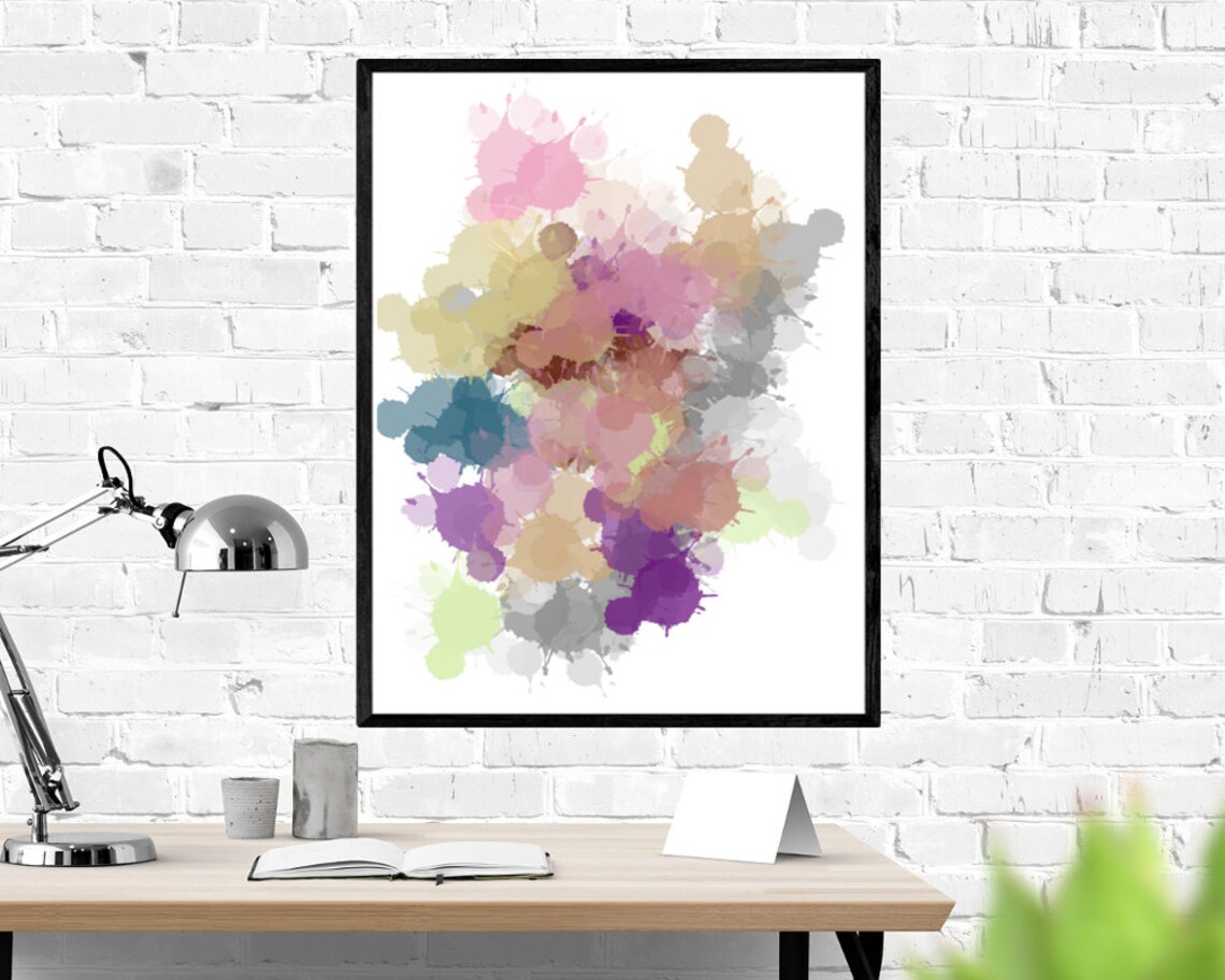 Color Splashes Printable Wall Art Home Decor Wall Art - Etsy