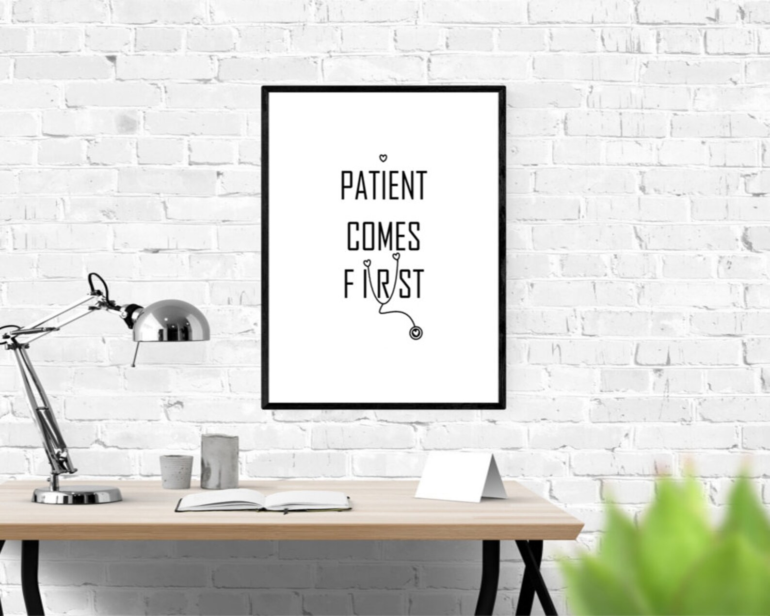 Patient Comes First Printable Wall Art, Modern Medical Decor, Wall Art ...