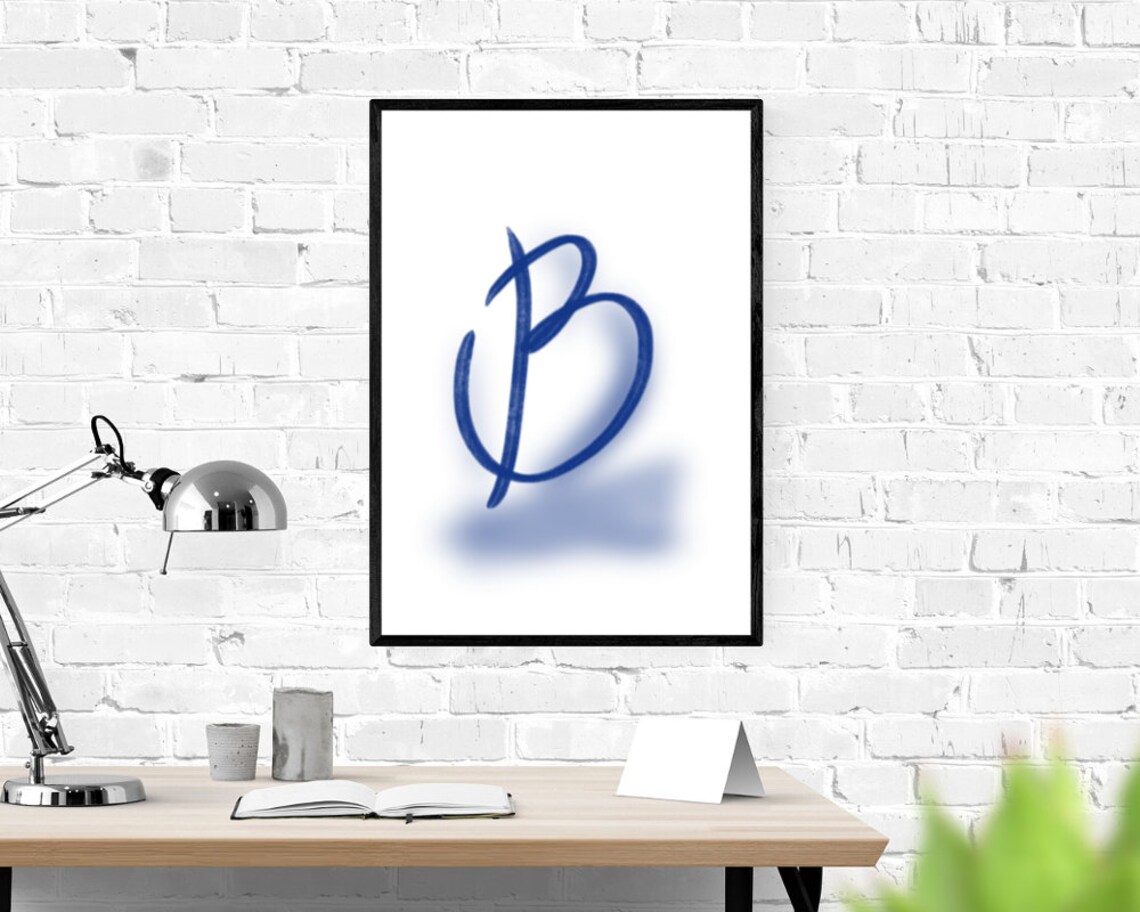 Letter B, Printable Wall Art, Home Decor, Wall Art Prints, Printable ...