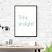 Think Straight Printable Wall Art, Home Decor, Wall Art Prints ...