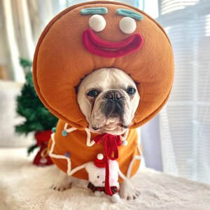 Pet Dog Cat Christmas Gingerbread Man Costume Mascot, Holidays Costume ...