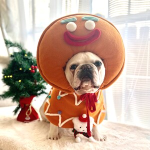 Pet Dog Cat Christmas Gingerbread Man Costume Mascot, Holidays Costume ...