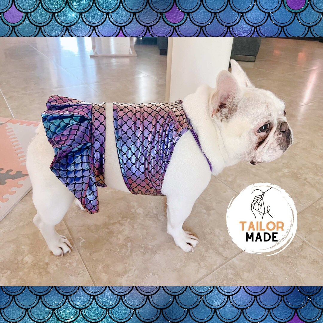Halloween Pet Dog Cat Bikini Costume, Iridescence Mermaid Costume ...