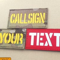 Custom Callsign Patches Your Own Text Number Lasercut Patch Customized ...