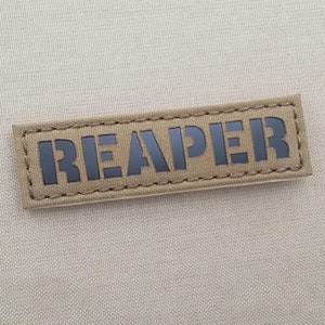Reaper Name Tape 1"x3.5" Laser Cut Patch - Etsy