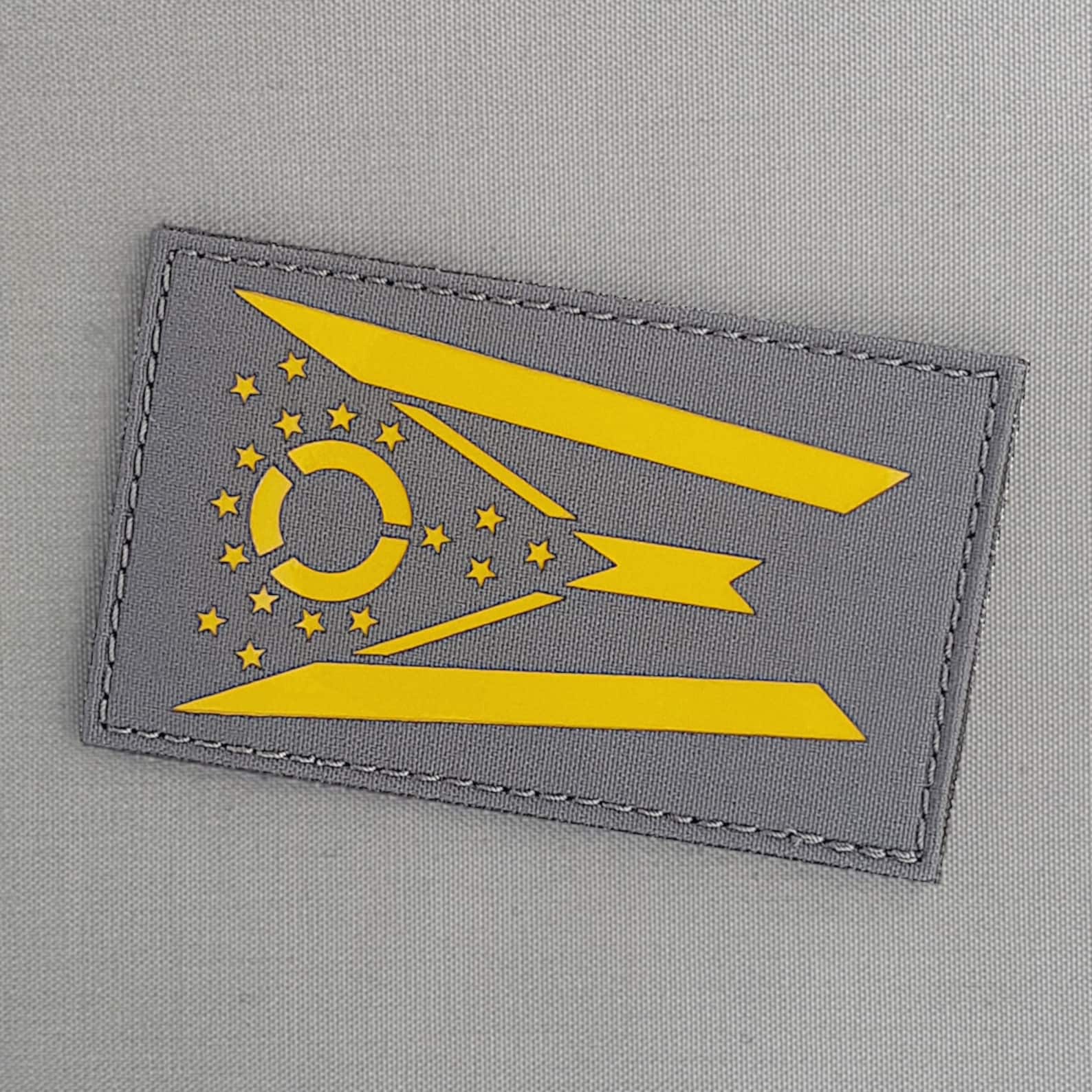 Ohio State Flag OH 2"x3.5" Laser Cut Patch - Etsy