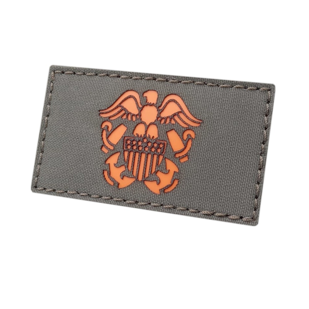 US Navy Officer Crest 2x3.5 Lasercut Patch - Etsy