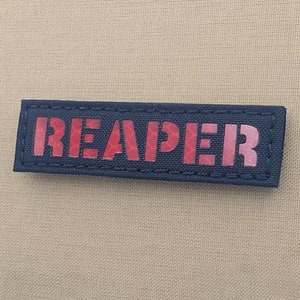 Reaper Name Tape 1"x3.5" Laser Cut Patch - Etsy