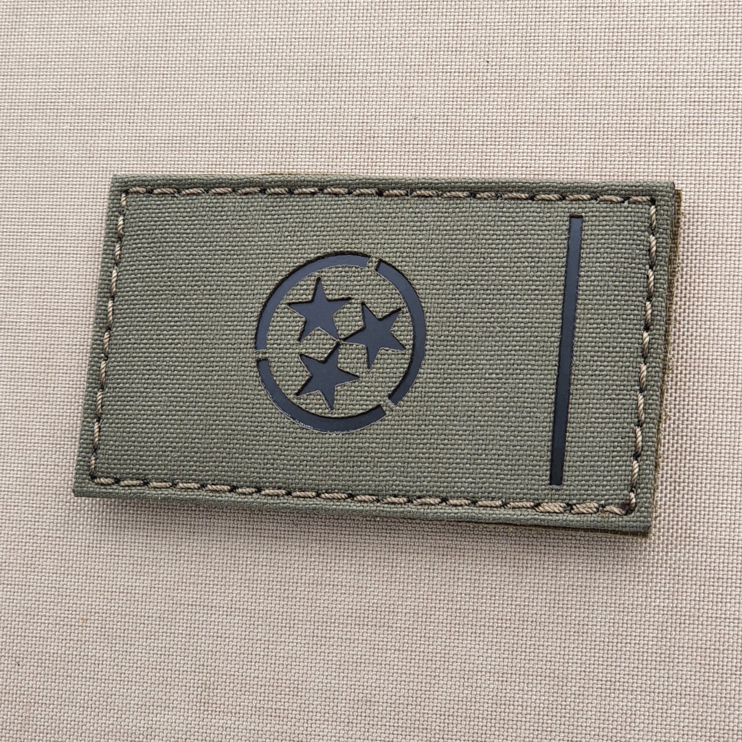 Tennessee State Flag TN 2"x3.5" Laser Cut Patch - Etsy