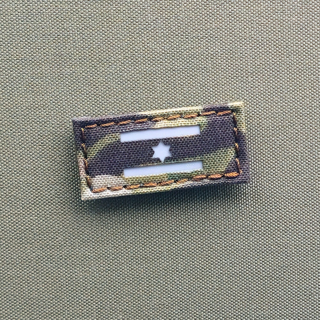 Mini Israel Flag David Star 1x2" Laser Cut Patch - Etsy