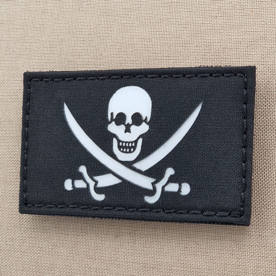 Jolly Roger Calico Jack Flag Pirate Jack Rackham 2"x3.5" Laser Cut ...