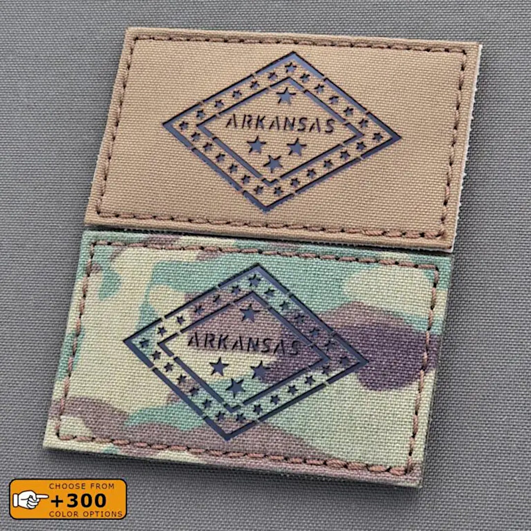 Arkansas State Flag 2"x3.5" Laser Cut Patch - Etsy