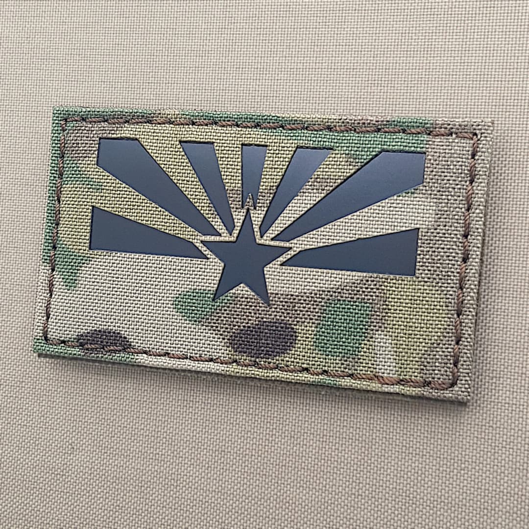 Arizona AZ State Flag 2"x3.5" Laser Cut Patch - Etsy