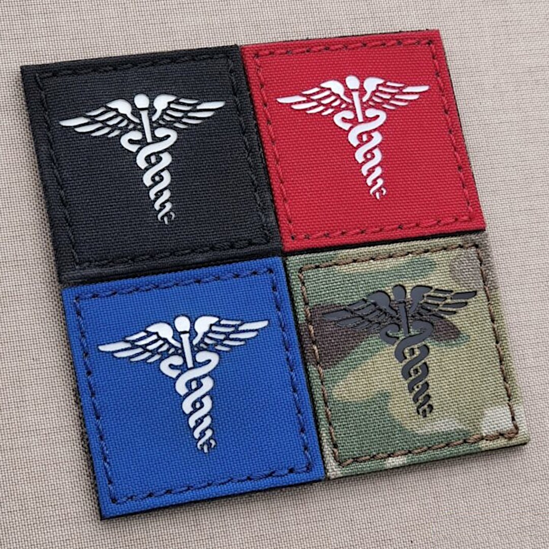 Caduceus Medic EMS EMT Medical 2x2 Laser Cut Patch - Etsy UK