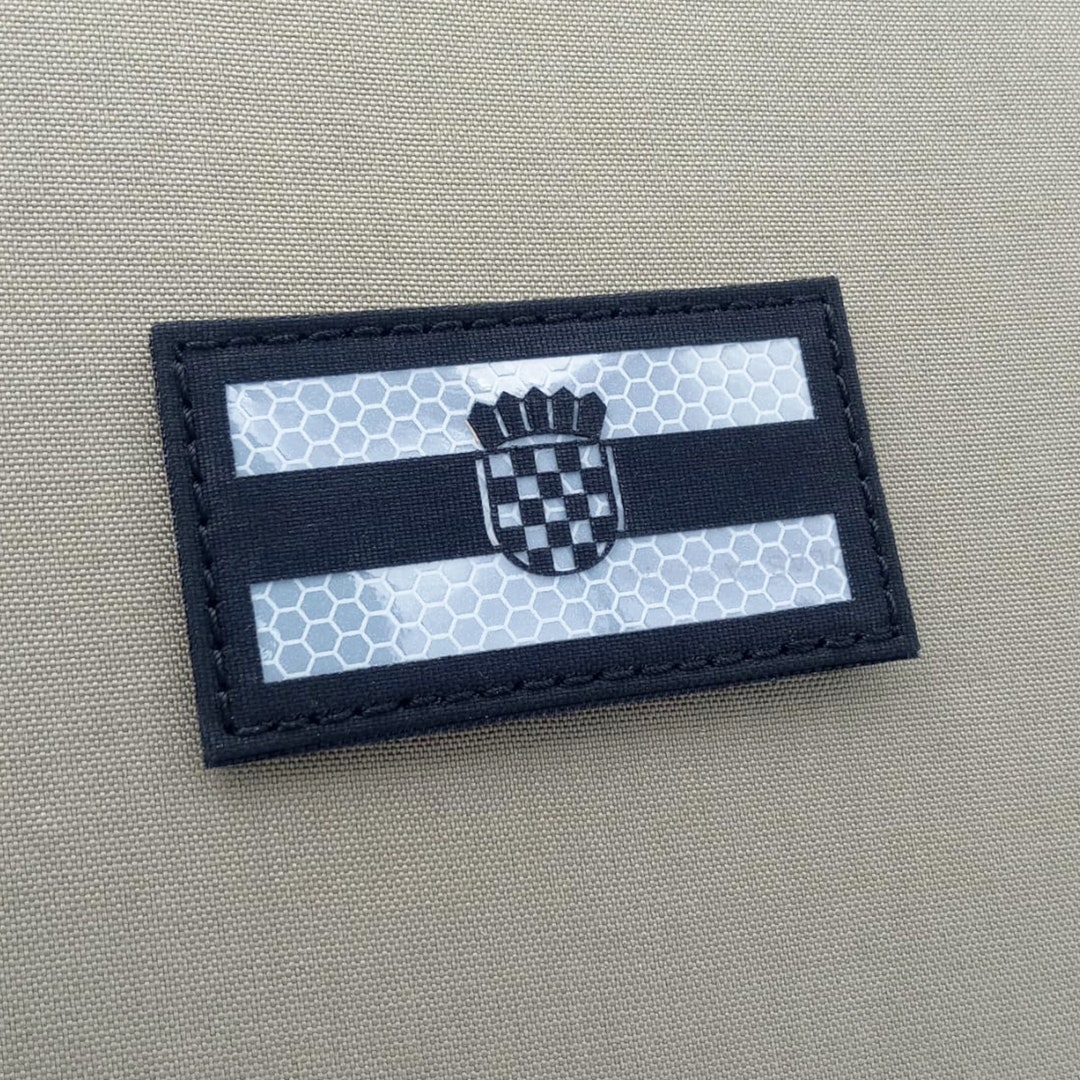 Croatia Flag 2"x3.5" Laser Cut Patch - Etsy