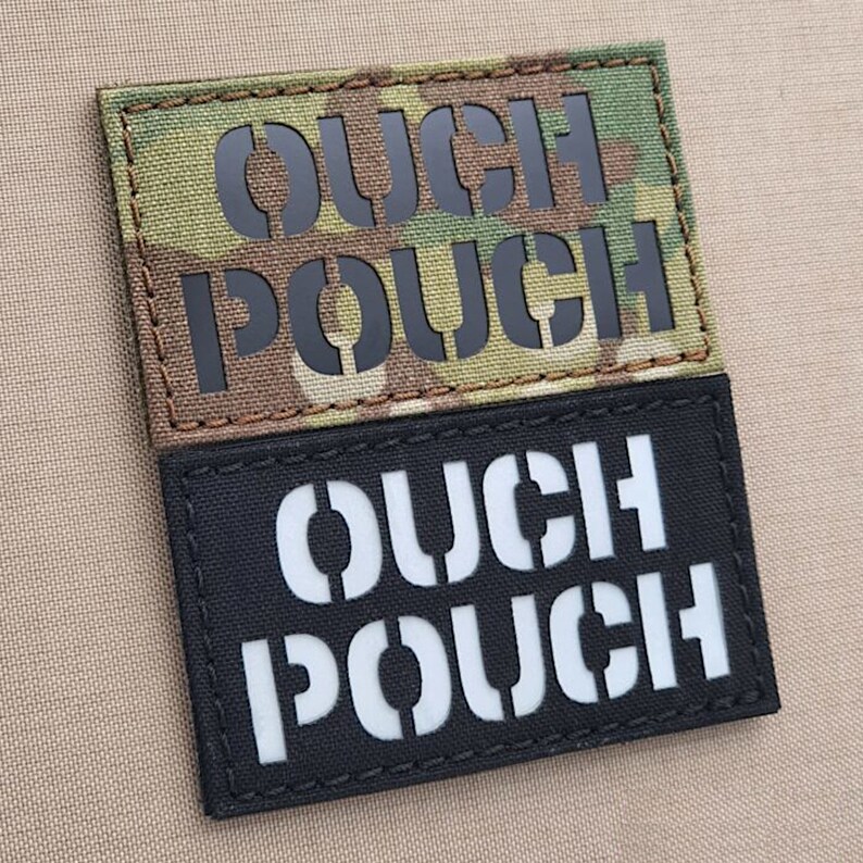 Ouch Pouch 2x3.5 Funny Laser Cut Patch - Etsy