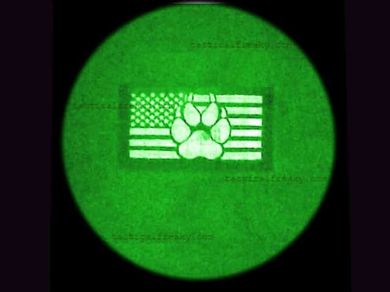 USA America Flag K9 2x3.5 Handler Dog Paw Lasercut - Etsy