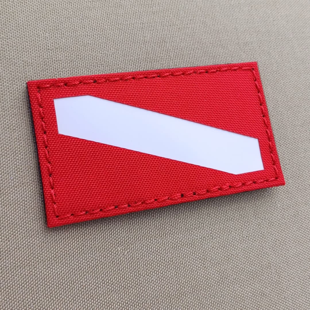 Diver Down Scuba Diving Flag 2"x3.5" Lasercut Patch - Etsy