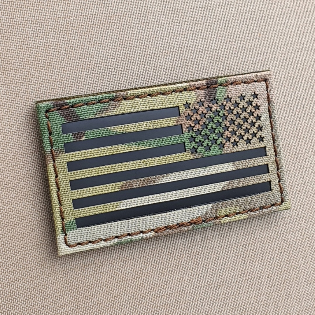 USA America Flag 2"x3.5" US Reversed Lasercut Patch - Etsy