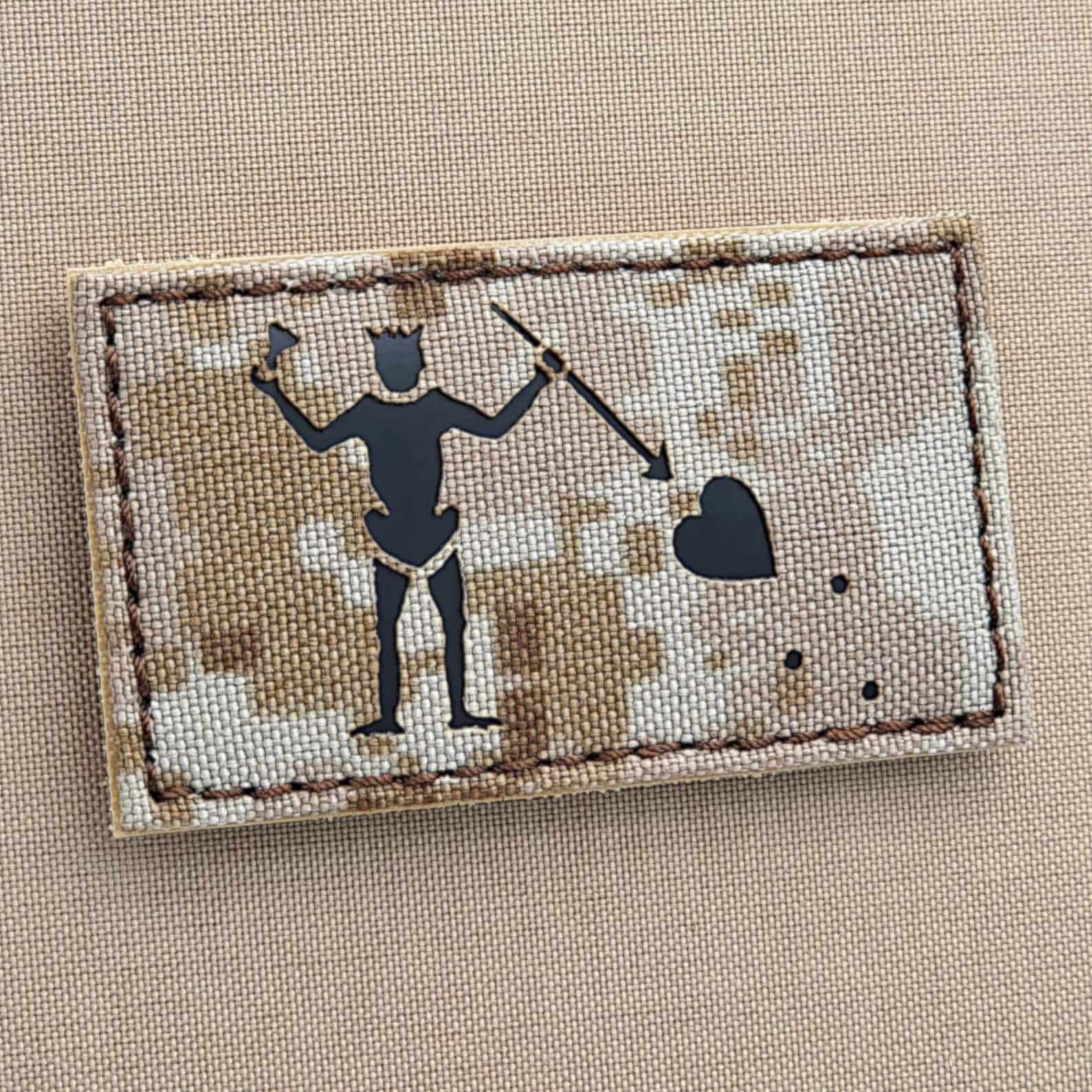 Blackbeard Flag Edward Teach 2"x3.5" Lasercut Patch - Etsy
