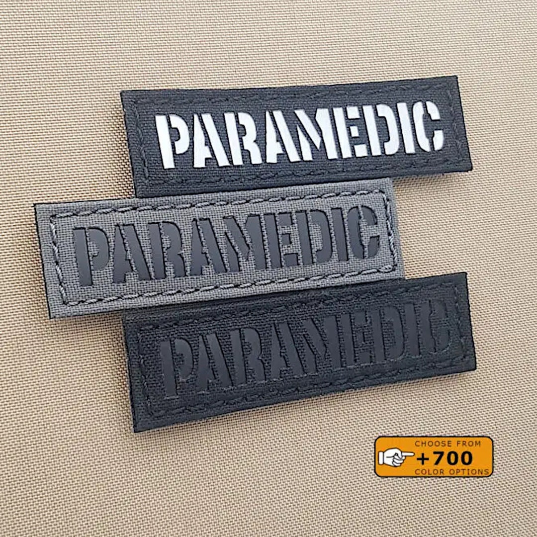 Paramedic Name Tape 1x3.5 Laser Cut Patch - Etsy