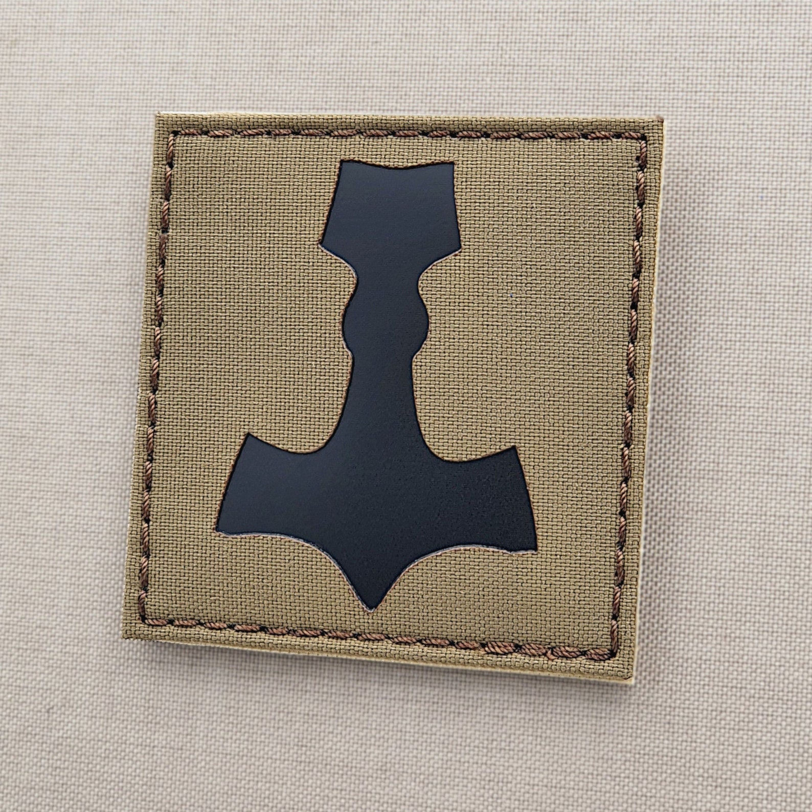 Mjolnir Thor Hammer Norse Viking Heathen Mjölnir 2"x2" Laser Cut Patch ...