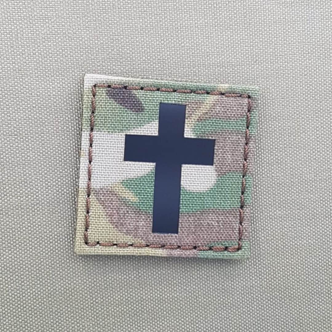 Christian Cross 2"x2" Jesus Christ Crucifix Faith God Laser Cut Patch ...
