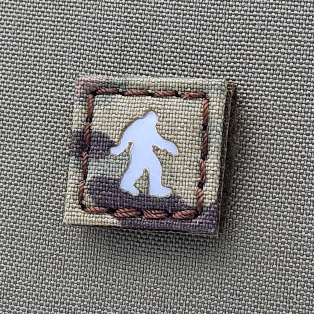 Bigfoot Sasquatch 1"x1" Laser Cut Patch - Etsy