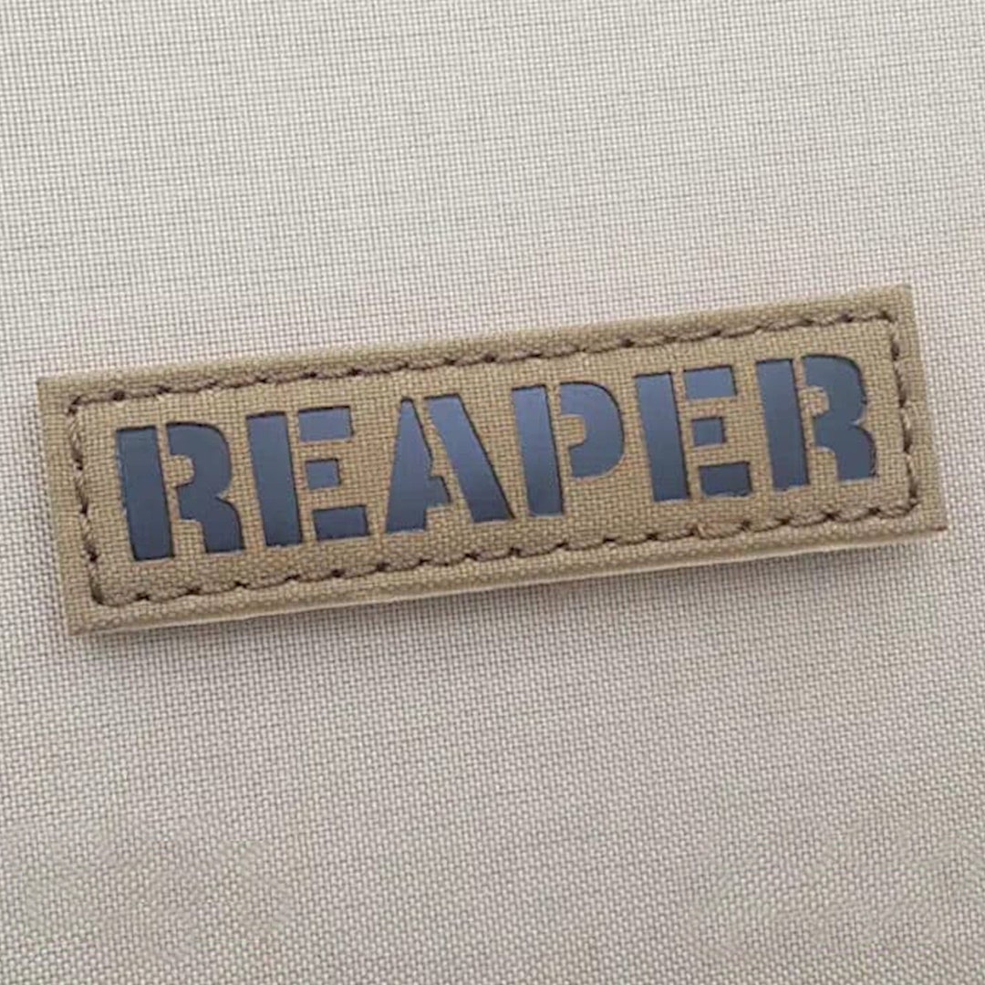 Reaper Name Tape 1"x3.5" Laser Cut Patch - Etsy