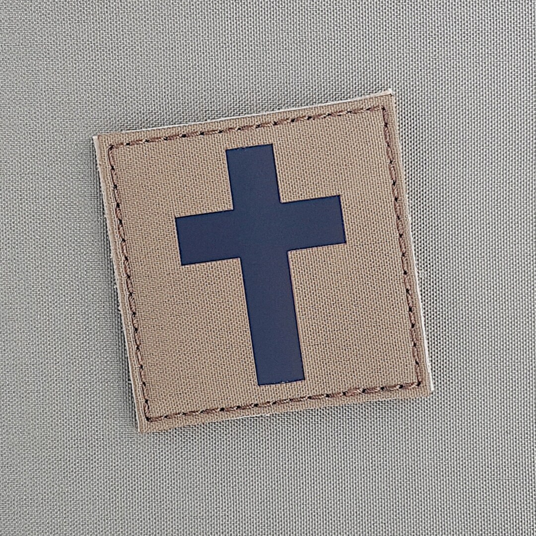 Christian Cross 3"x3" Jesus Christ Crucifix Faith God Laser Cut Patch ...