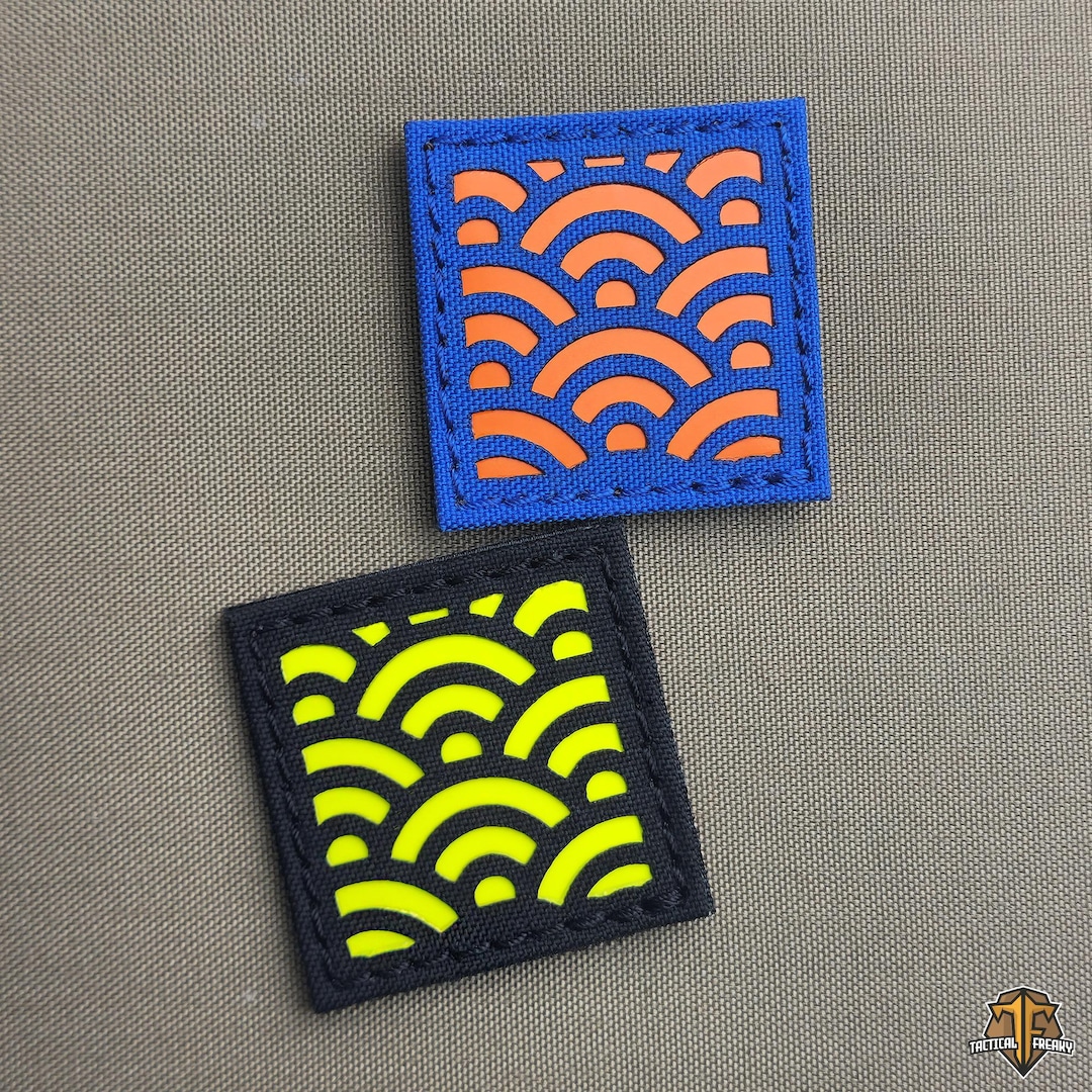 Seigaiha Wave Patch – 2x2" Japanese Ocean Waves Design for Jackets ...