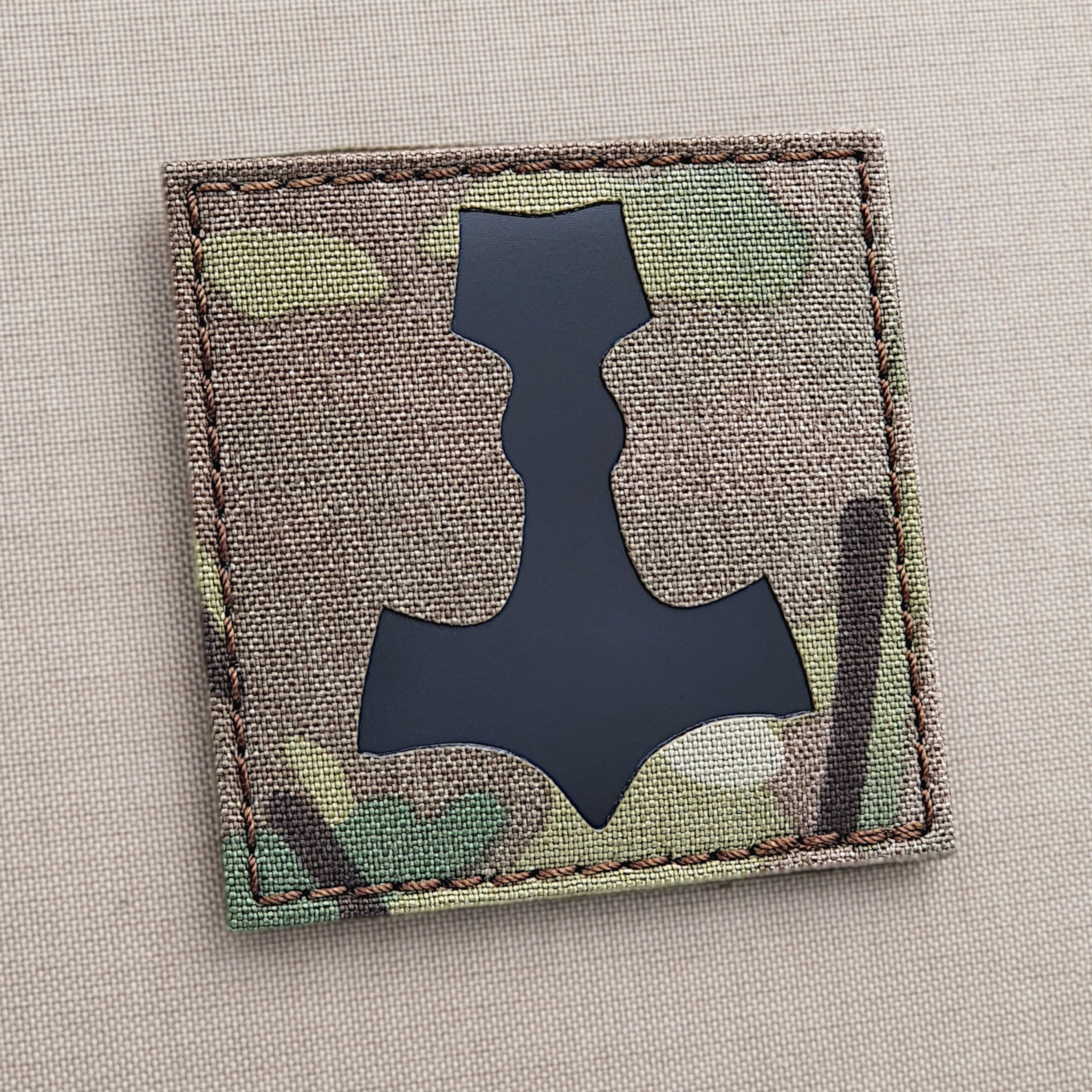 Mjolnir Thor Hammer Norse Viking Heathen Mjölnir 2"x2" Laser Cut Patch ...