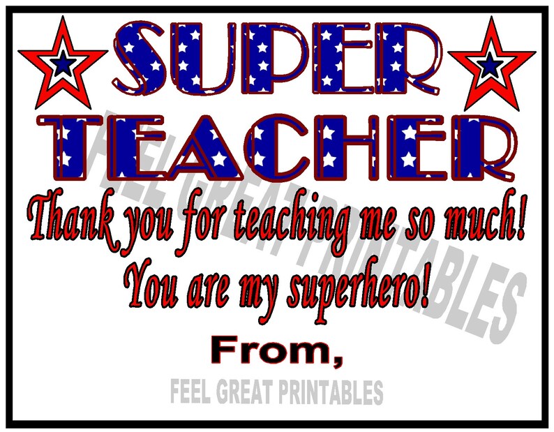 Teacher Appreciation Teacher End of Year Teacher Sign - Etsy