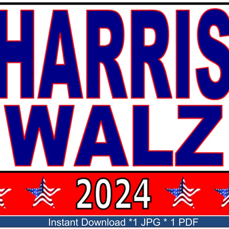 Harris Walz Sign - Etsy