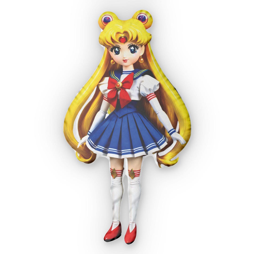 Vintage Look Anime Manga Shaped Pillow, Sailor Moon Bedroom Decor ...