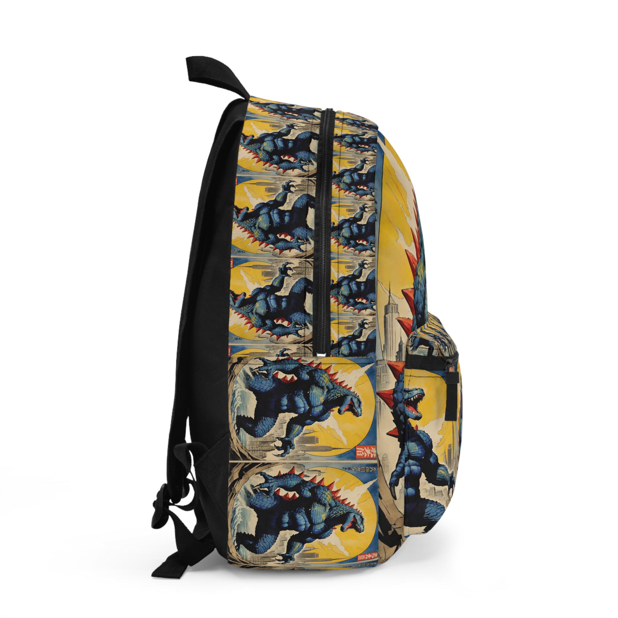 Godzilla Backpack Vintage Japanese Comic Book Cover Art, Great Gifts ...