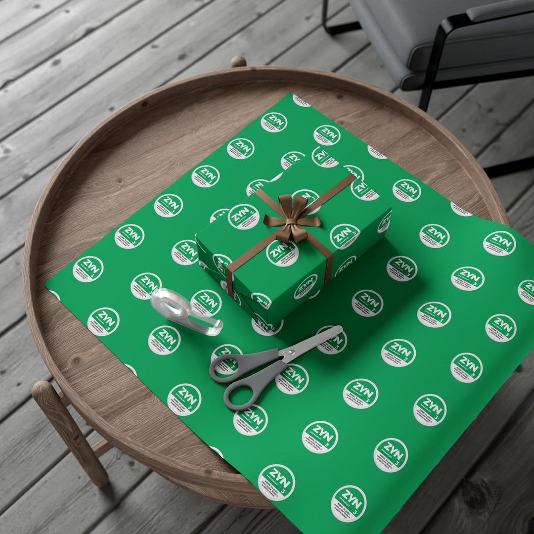 Wrapping Paper, Zyn Inspired Gift Wrap for Any Occasion, Birthday ...