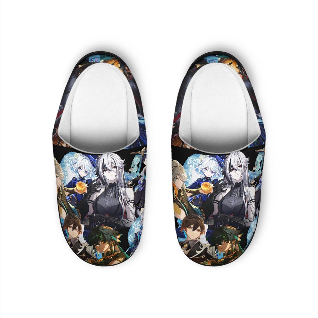 Anime Slippers, Genshin Art Indoor Shoes, Japanese Manga Pajama ...