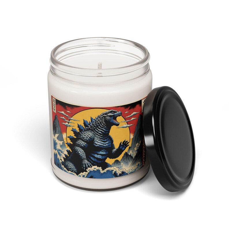 Godzilla Prayer Candle Japanese Art, Omg the Perfect Gift for True ...
