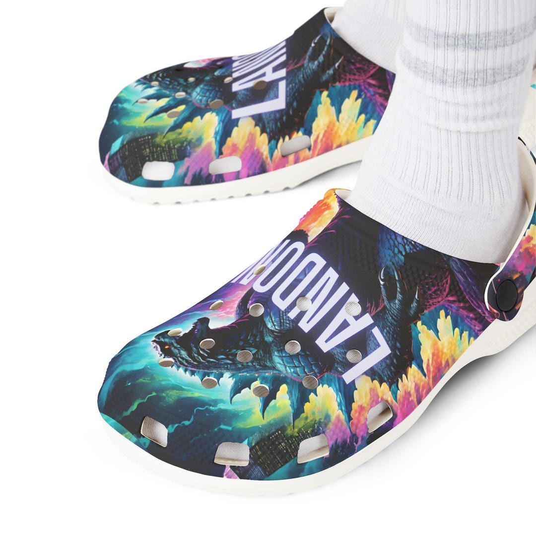 Personalized Godzilla Shoes, Godzilla Figure Shoes, Unisex Personalized ...
