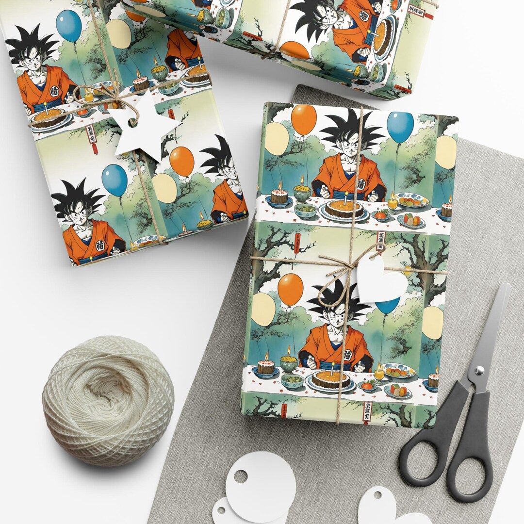 Manga Birthday Gift Wrap, Vintage Anime Birthday Gift, Manga Lovers ...