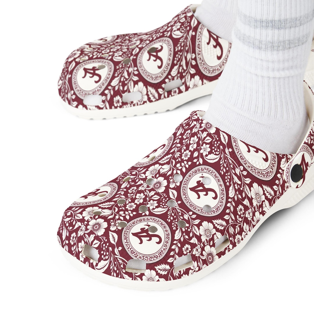 Alabama EVA Foam Rubber Shoes, Unisex Roll Tide Shoes, University ...