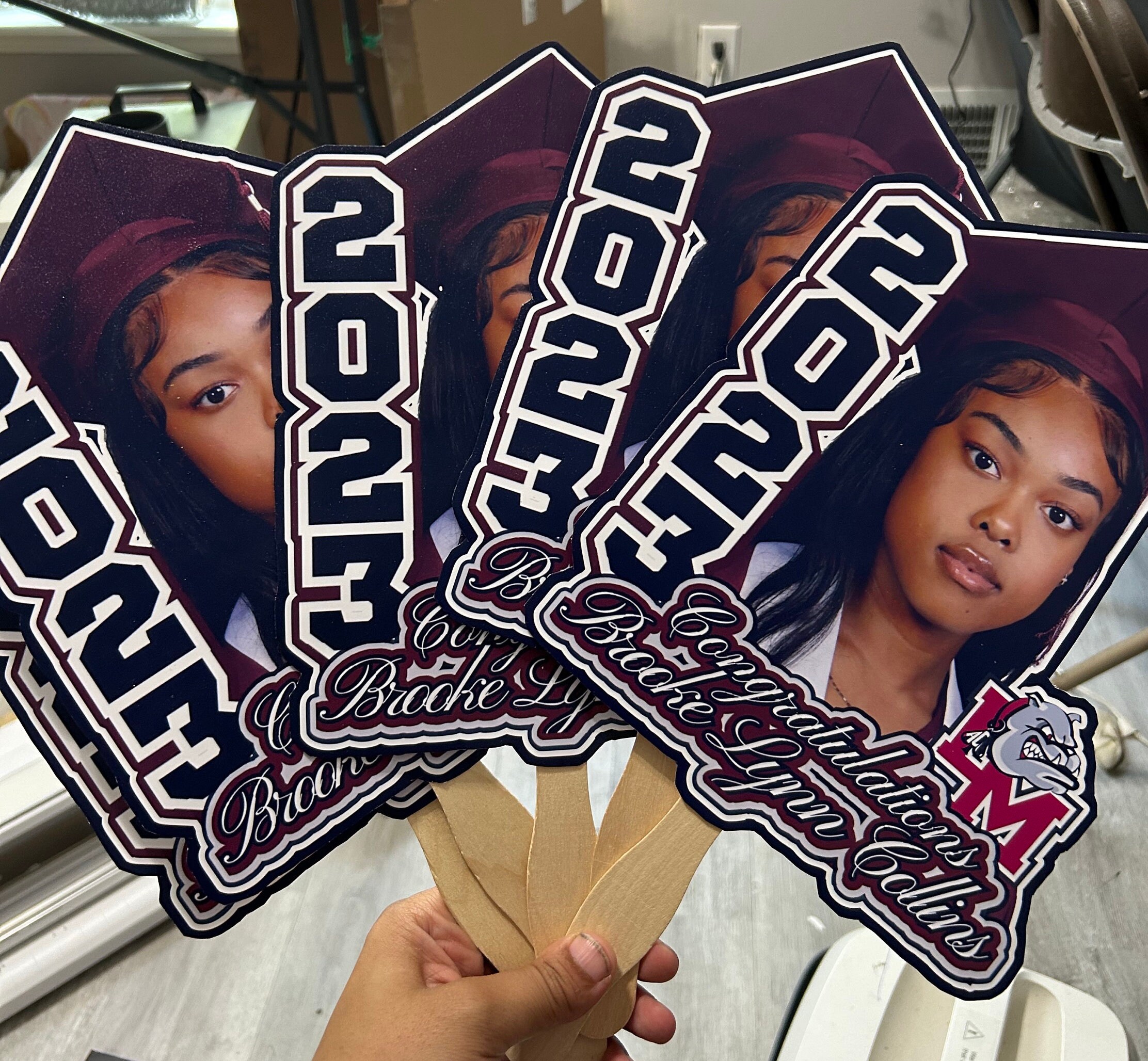 Custom Graduation Paper Fans Class of 2025 - Etsy