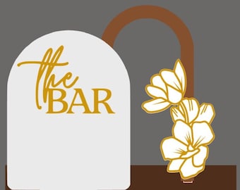 Modern Style Menu Laser File , SVG File, Glowforge File, Digital ...