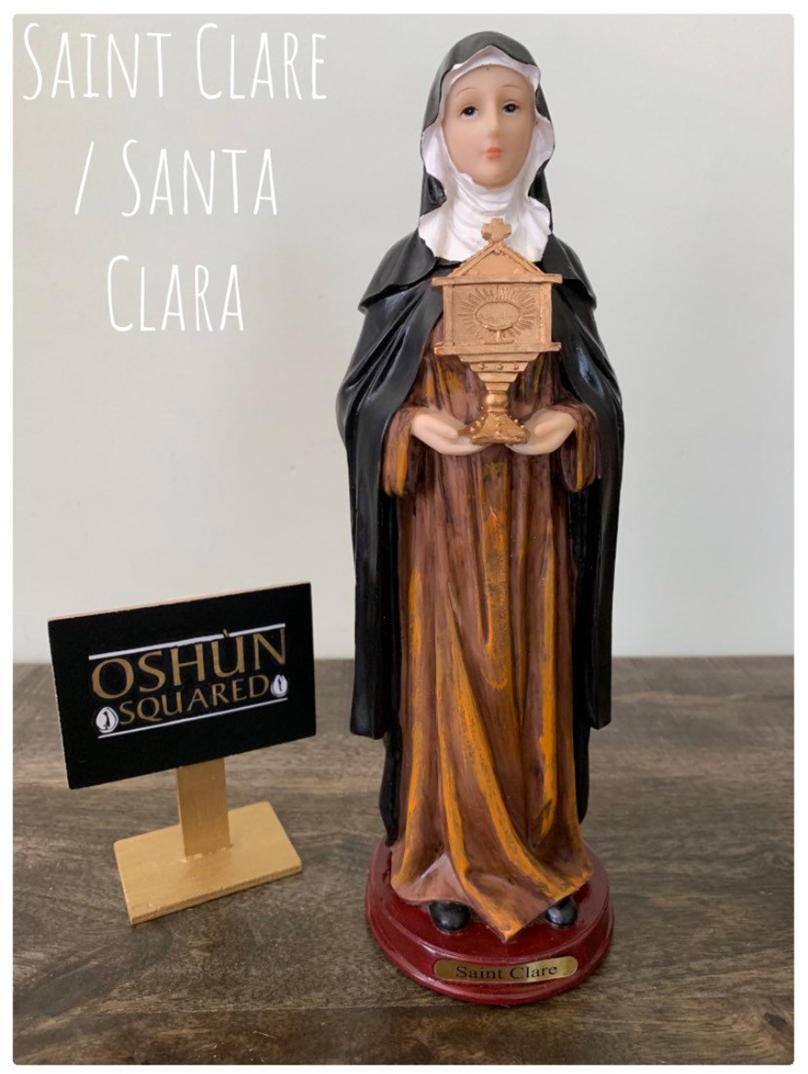 Saint Clare Statue/santa Clara Estatua - Etsy