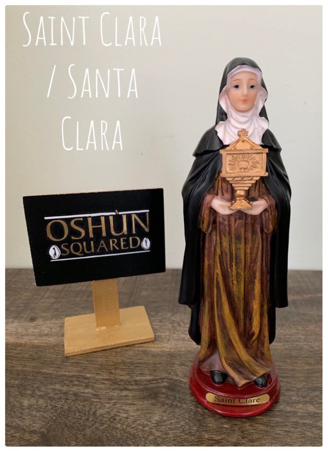 Saint Clare Statue/santa Clara Estatua - Etsy